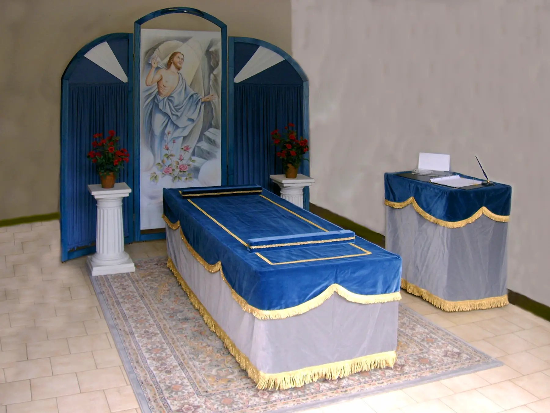 Allestimento camera ardente - Impresa Funebre AL.DA Allibardi